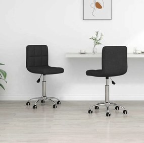 vidaXL Otočné jídelní židle 2 ks textil [334325] Barva: Tmavě šedá
