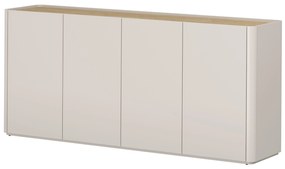 Komoda Elivo 200 cm - kašmírová / dub olejovaný