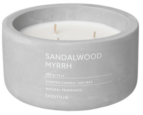 Vonná svíčka ze sojového vosku Sandalwood Myrrh velká FRAGA BLOMUS