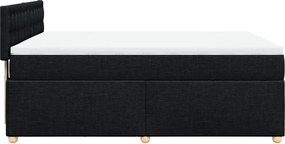 Box spring postel s matrací černá 140 x 190 cm textil 3286691