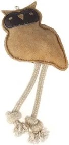 animALL Hračka Sova kůže s provazy natural 28 cm