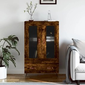 Skříň highboard kouřový dub 69,5 x 31 x 115 cm kompozitní dřevo - Default Title