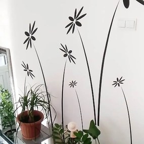 INSPIO Samolepky na zeď - Sisi květiny ve vlastní barvě