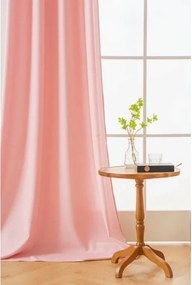 Závěs OXFORD LIGHT 140x250 cm, růžový Zavěšení: Kovové kroužky