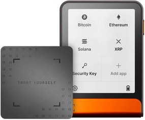 Ledger flex orange crypto hardware wallet with recovery key