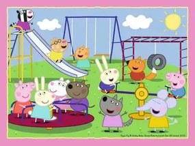 Ravensburger - Puzzle - Prasátko Peppa na oslavě 4 v 1 / od 3 let