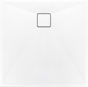 Deante Correo, obdélníková granitová sprchová vanička 90x90x3,5 cm, bílá matná, DEA-KQR_A41B