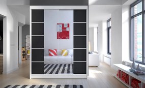 FN Skříň Camila V 150 bílá/černá
