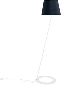 Nordic Design Černá kovová stojací lampa Shadow
