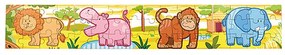 Dřevěné puzzle Safari Viga Barva: multicolor