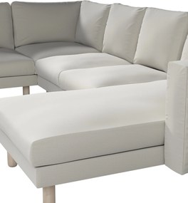 Potah na pohovku IKEA Norsborg rohová, 5-místná se šezlongem barva šedá látka sametová