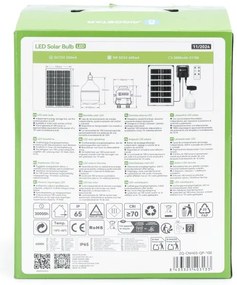 Aigostar - LED Solární lustr LED/35W/12V 3000 mAh 6500K pr. 10 cm