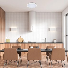 Rabalux Bílé stropní LED svítidlo Alenzo kulaté 355mm 24W IP44 CCT s DO 71428