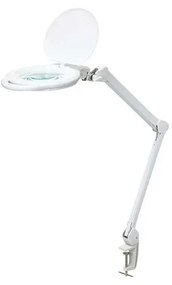 LED Stmívatelná stolní lampa s lupou LED/10W/230V bílá