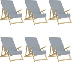 Plážové osušky 6 ks šedé 60 x 135 cm textil 400 GSM 3157053