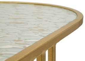 Designový konferenční stolek Baroness 90 cm zlatý