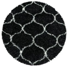 Ayyildiz koberce Kusový koberec Salsa Shaggy 3201 anthrazit kruh ROZMĚR: 120x120 (průměr) kruh