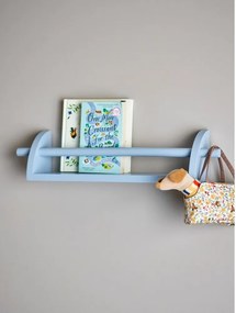 Modrá dětská police z masivu pavlovnie 60 cm Mingus – Bloomingville Mini