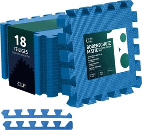 Sada 18 ochranných podložek na podlahu 31x31 – modrá