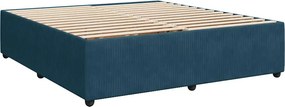 Box spring postel s matrací modrá 180 x 200 cm samet 3287804