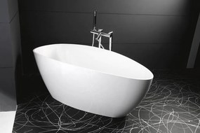 Gelco, ELIPSIE - vana, 1570x700x560mm, litý mramor, objem 260l, bílá lesk, GVEL1570