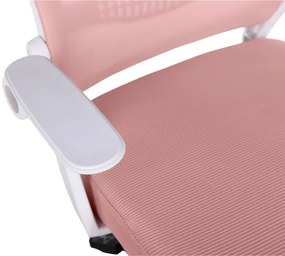 Dětská otočná židle Neoseat JUNI 011 — látka, růžová