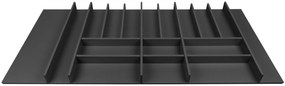 Příborník Elletipi Wood Line pro zásuvky 120 cm, černý buk,PLA O50120 BLT18