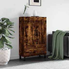 vidaXL Skříň highboard 69,5 x 31 x 115 cm kompozitní dřevo [830352] Barva: kouřový dub