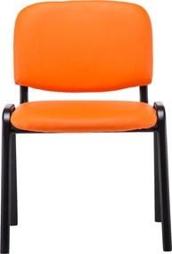 Konferenční židle Ken umělá kůže – oranžová