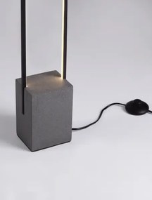 Moderní stojací lampa Lithos Černá