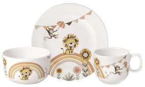 Dětská jídelní porcelánová sada ROAR LIKE A LION, 3 ks