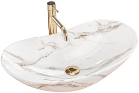 Rea Royal 60 umyvadlo, 62 x 36 cm, napodobenina kamene Lava, REA-U8597