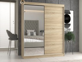 Šatní skříň se zrcadlem Iga 160 cm dub Sonoma