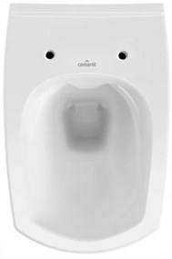 Cersanit Carina Clean On, závěsná wc mísa + antibakteriální toaletní sedátko z duroplastu, set 548, bílá, K701-033