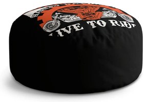 Sablio Taburet Circle Harley-Davidson Live to ride: 38x48 cm