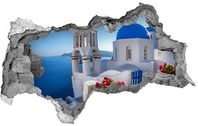 Wallmuralia Fototapeta díra na zeď 3D Santorini Řecko 95x73 cm