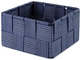 Úložný organizér do zásuvky Compactor Toronto - košík S, 12 x 12 x 7 cm, modro-šedý