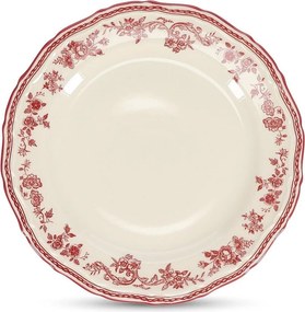 Vínový/slonovinový dezertní porcelánový talíř ø 21,5 cm Cyril – S|P Collection