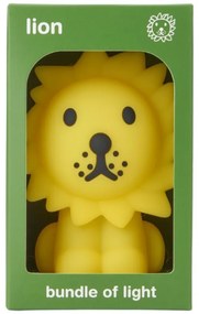 OnaDnes -20% Žlutá plastová dětská LED lampa Mr. Maria Lion 11 cm