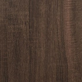 Petromila Psací stůl hnědý dub 120 x 50 x 75 cm kov a kompozitní dřevo