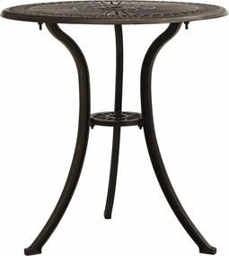 3dílný bistro set litý hliník bronzový 315591