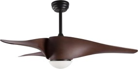 Matně černé/v tmavě přírodní barvě kovové LED stropní svítidlo se skleněným stínidlem Breeze – Nova Luce