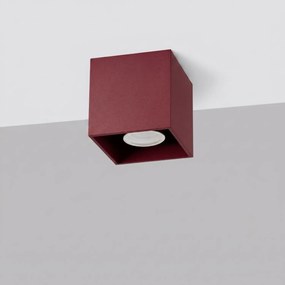 Sollux Lighting Stropní svítidlo QUAD 1 bordó