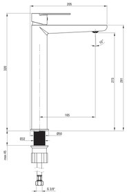 Deante BGA_020K - Umyvadlová baterie ALPINIA lesklý chrom