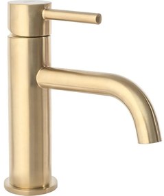 REA-B4527 - Umyvadlová baterie LUNGO 16,5 cm broušená zlatá REA-B4527
