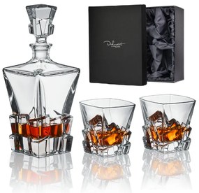 Bohemia Jihlava křišťálový whisky set Crack 1+2