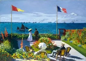 BLUEBIRD Puzzle Zahrada v Sainte-Adresse / 1000 dílků / 68 x 48 cm