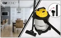 Clatronic BS 1313 stříbrná / Víceúčelový vysavač / 1200W / 20L / suché