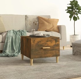 vidaXL Konferenční stolek 50 x 50 x 40 cm kompozitní dřevo [812720] Barva: kouřový dub