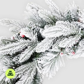 Vánoční věnec Zasněžený 50 LED 60 cm